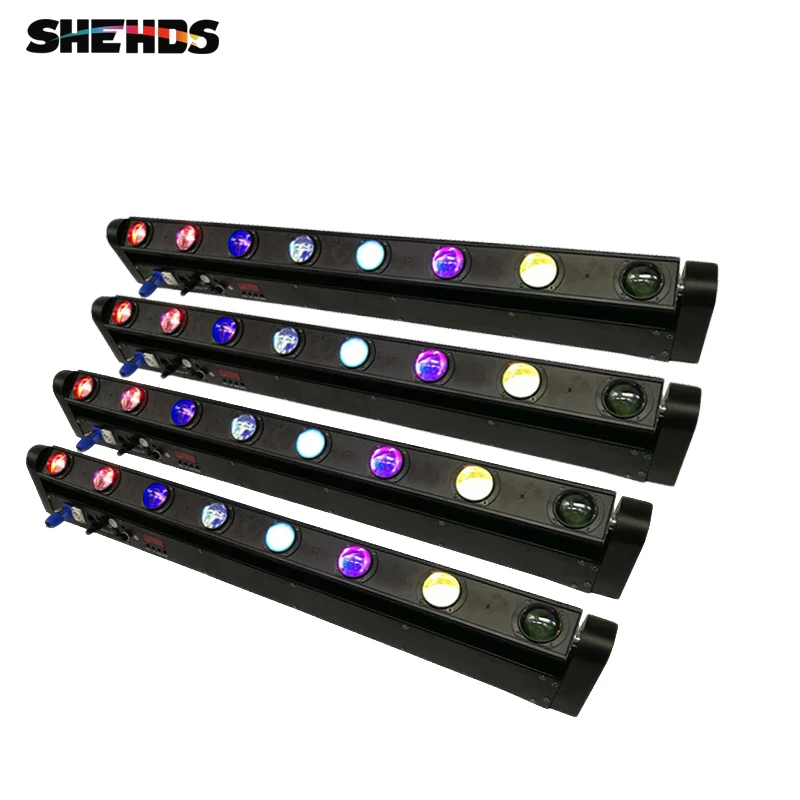 SHEHDS 2/4/8PCS 8x12W RGBW LED Bar Beam Moving Head Lighting Whith For ...