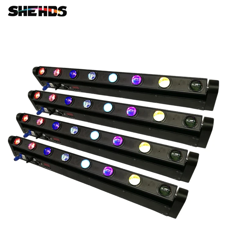 SHEHDS 2/4/8PCS 8x12W RGBW LED Bar Beam Moving Head Lighting Whith For ...