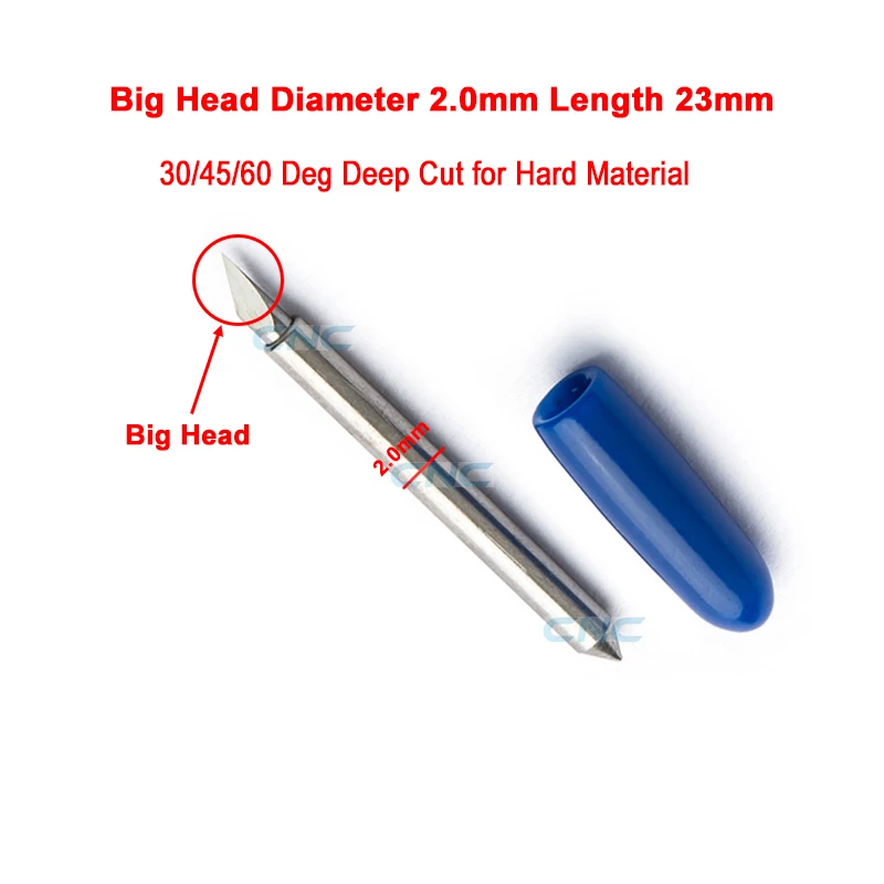 5 Pcs 30/45/60 Degree High Quality Roland Big Head Blades Vinyl Cutter ...