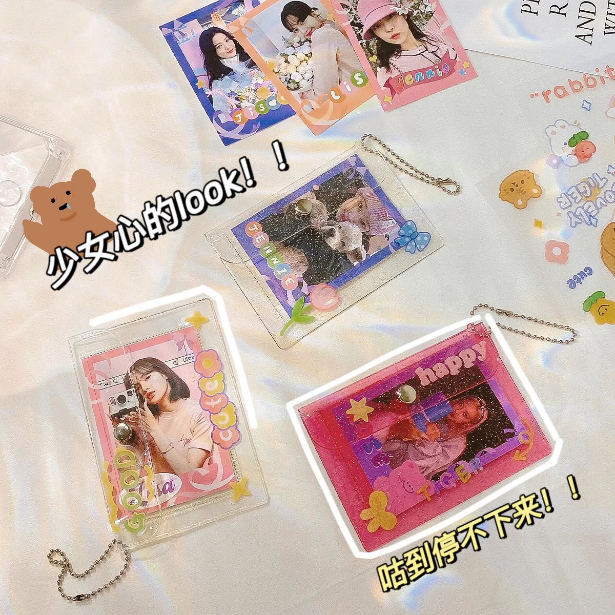 Cute Photocard Holder Kpop Korea Idol Photo Album Card Holder ...