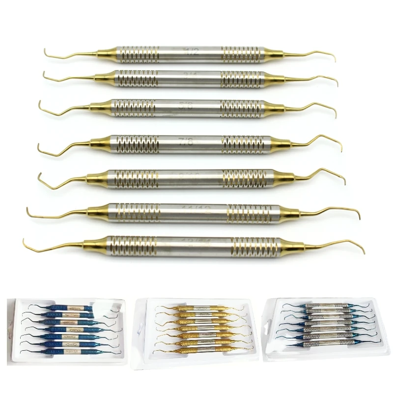 Dentes Limpeza Dental Scaler Set, Periodontal Gracey, Curetas ósseas ...