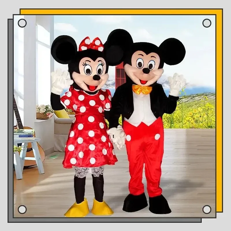 Disney-Mickey-Minnie-Mouse-Mascot-Set-Classic-Cartoon-Characters ...
