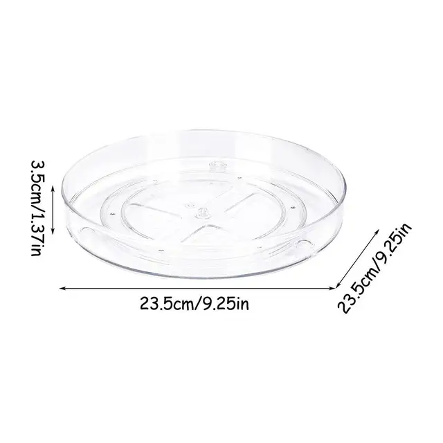 Fridge Organizer Rotating Tray 360 Degree Spinning Refrigerator Round ...