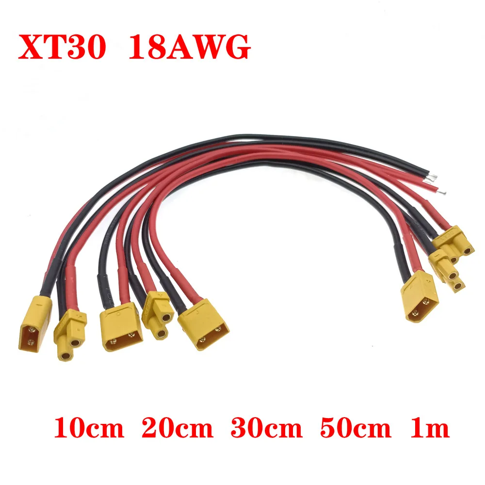 10CM-1M-XT30-U-F-M-Male-to-Female-Plug-Extension-Cable-Silicone-rubber ...