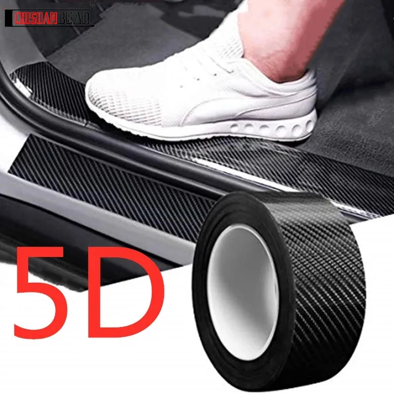 5d-Carbon-Fiber-Car-Stickers-Door-Sill-Bumper-Wrap-Film-Gloss-For-Vw ...