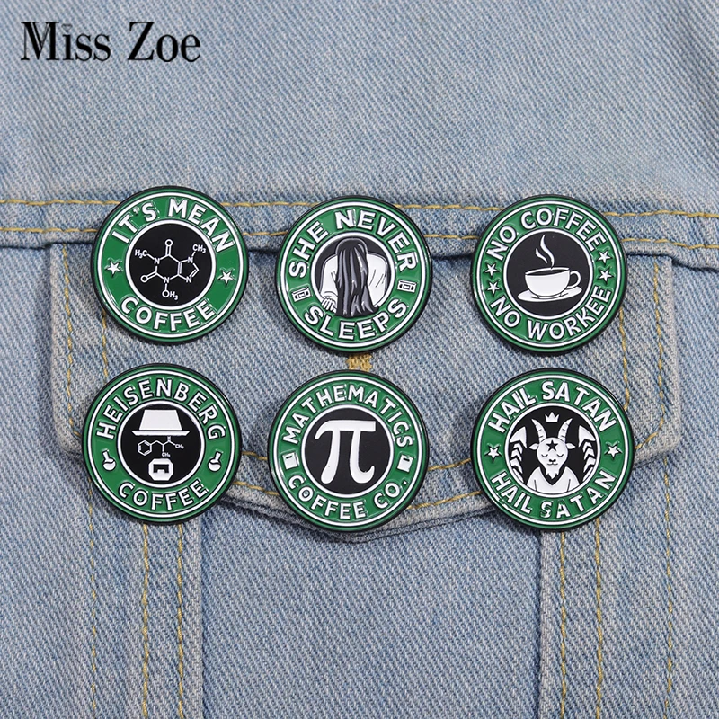 Round-Creative-Quotes-Enamel-Pins-Custom-SHE-NEVER-SLEEPS-Brooches ...