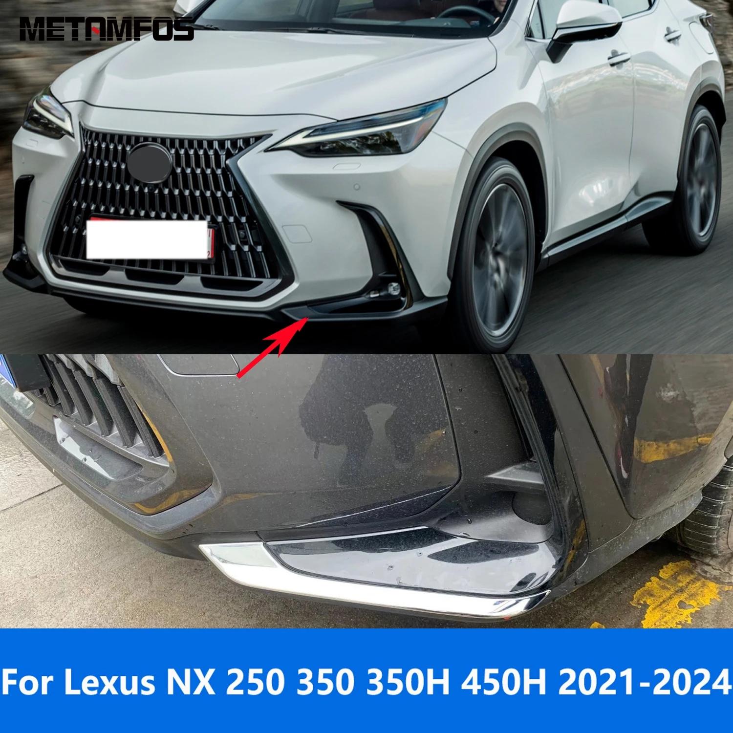 Front-Fog-Light-Lamp-Eyelid-Eyebrow-For-Lexus-NX-250-350-350H-450H-2021 ...