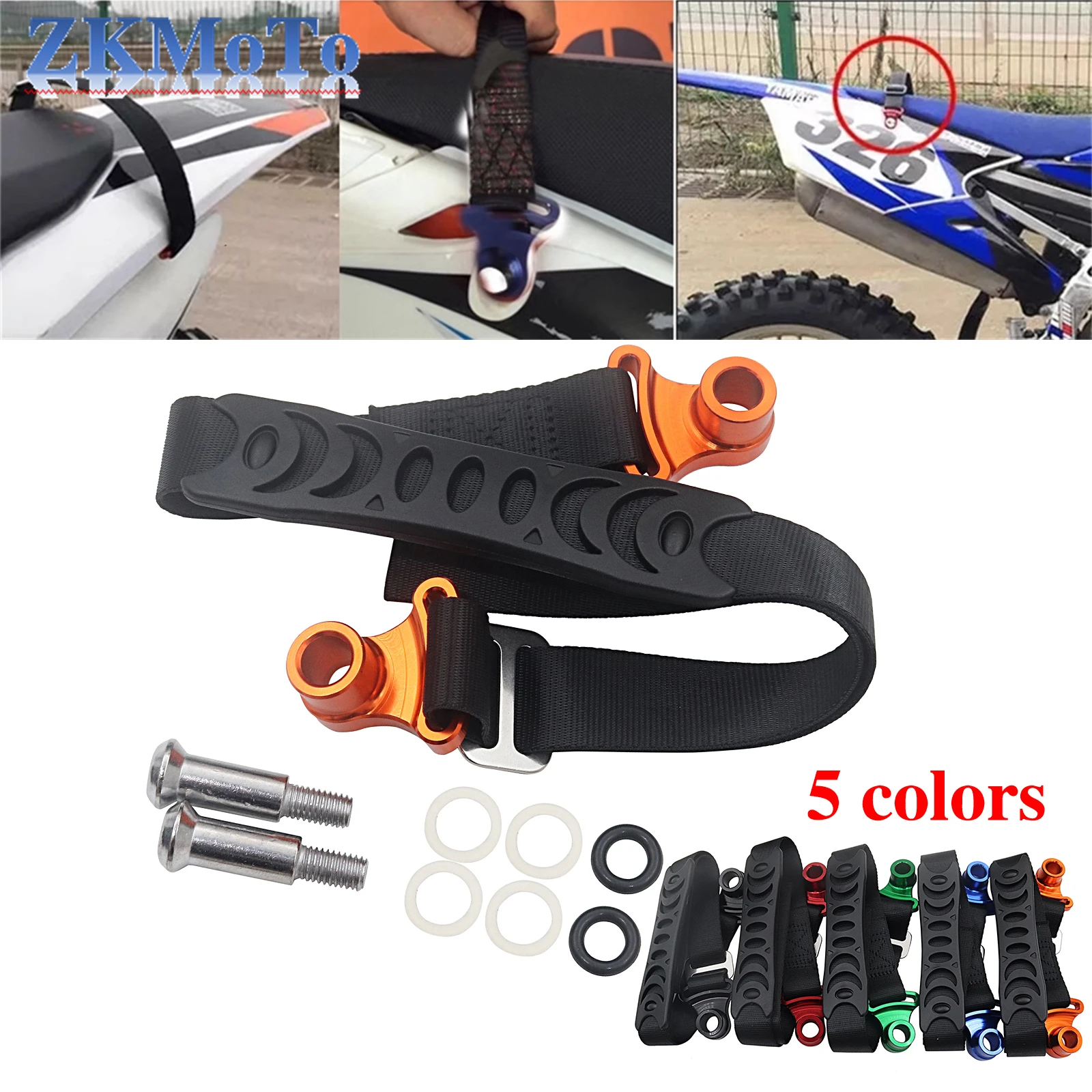 Universal-CNC-Seat-Rescue-Pull-Strap-Sling-Belt-For-KTM-Kawasaki-Honda ...