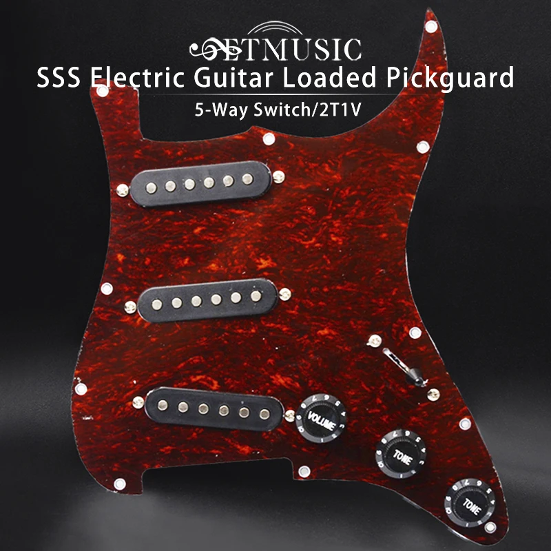 3 Single Coil Multi Colour Pickguard Electric Guitar Pickguard and ...