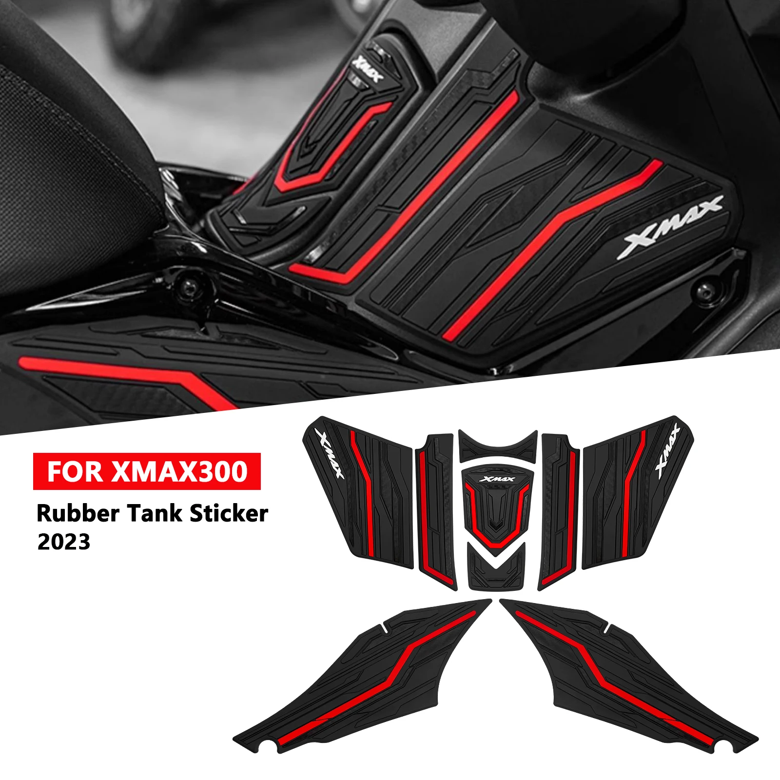 For-motorcycle-accessories-X-MAX-300-fuel-tank-stickers-XMAX300-2023 ...