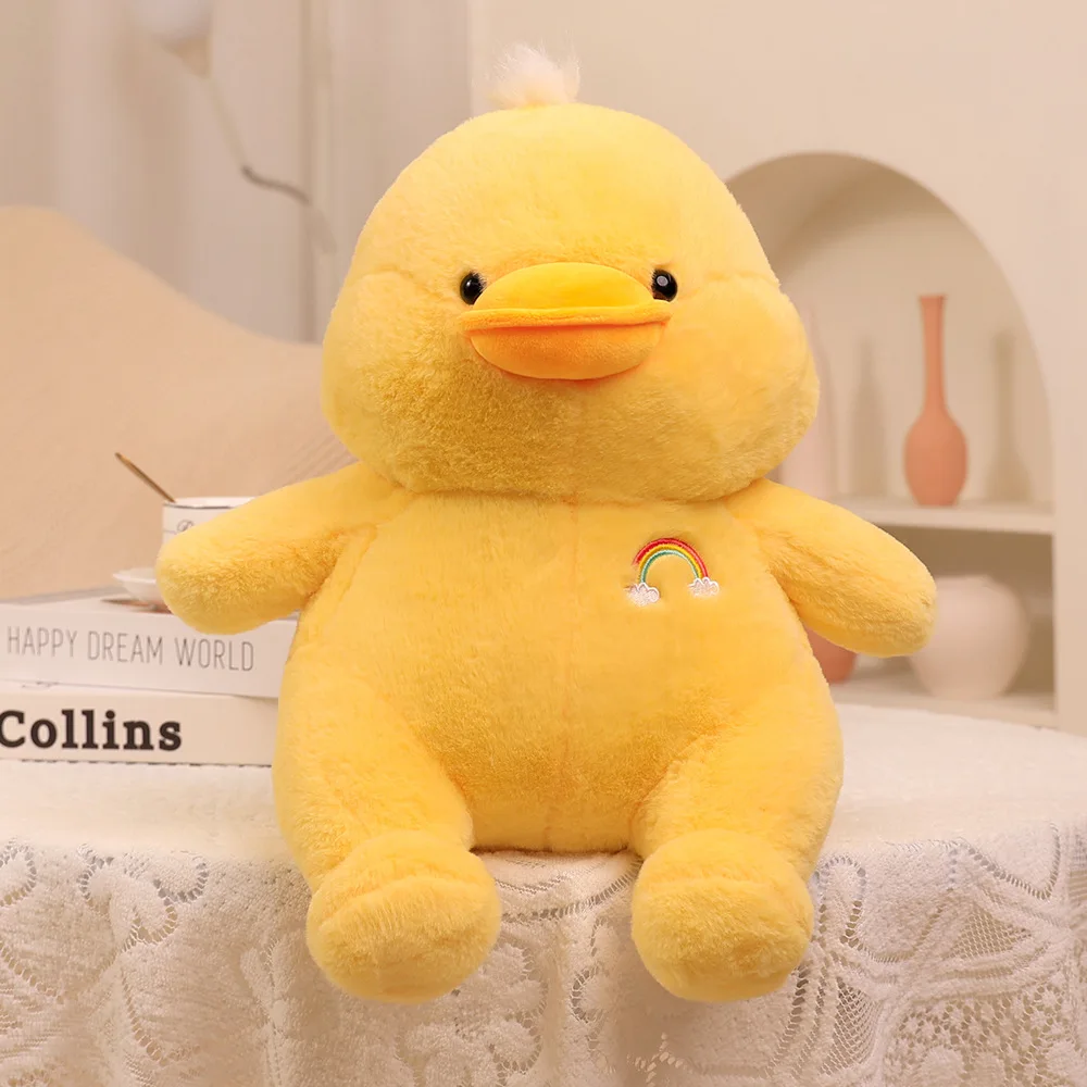 28 70CM Yellow Duck Plush Hug Pillow Stuffed Cute Fluffy Animal Toys ...