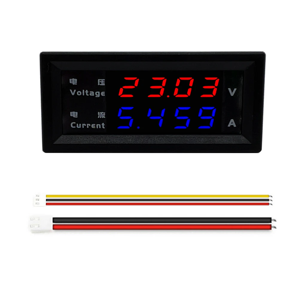 DC0-100V-200V-4-Digit-10A-LED-Digital-Voltmeter-Ammeter-Car-Motocycle ...