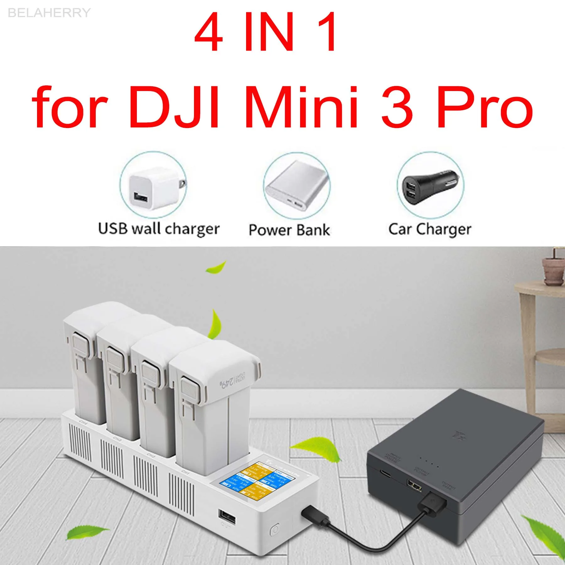 For-DJI-Mini-3-3-Pro-4-Pro-drone-accessories-digital-display-charging ...