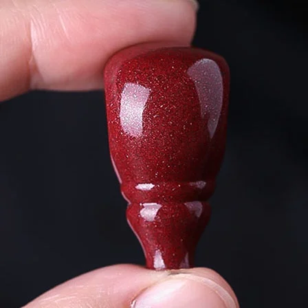 5A Natural Cinnabar T junction Buddha Zinnober Genuine Vermilion Single ...