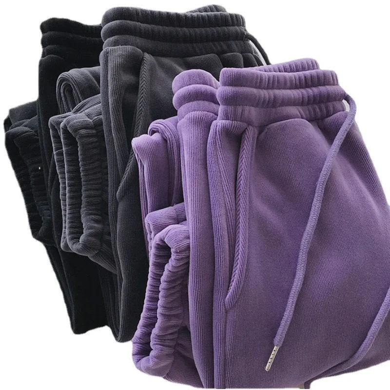 Women-Casual-Sports-Pants-Autumn-Winter-Fashion-Fleece-Warm-Sweatpants ...