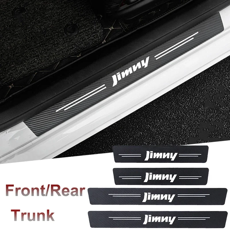 Carbon-Fiber-Car-Rear-Trunk-Door-Threshold-Stickers-Sill-Scuff ...