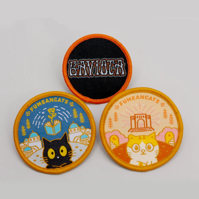 Merrow-laser-cut-border-iron-on-Garment-wovenPatch-Personalized-Custom ...