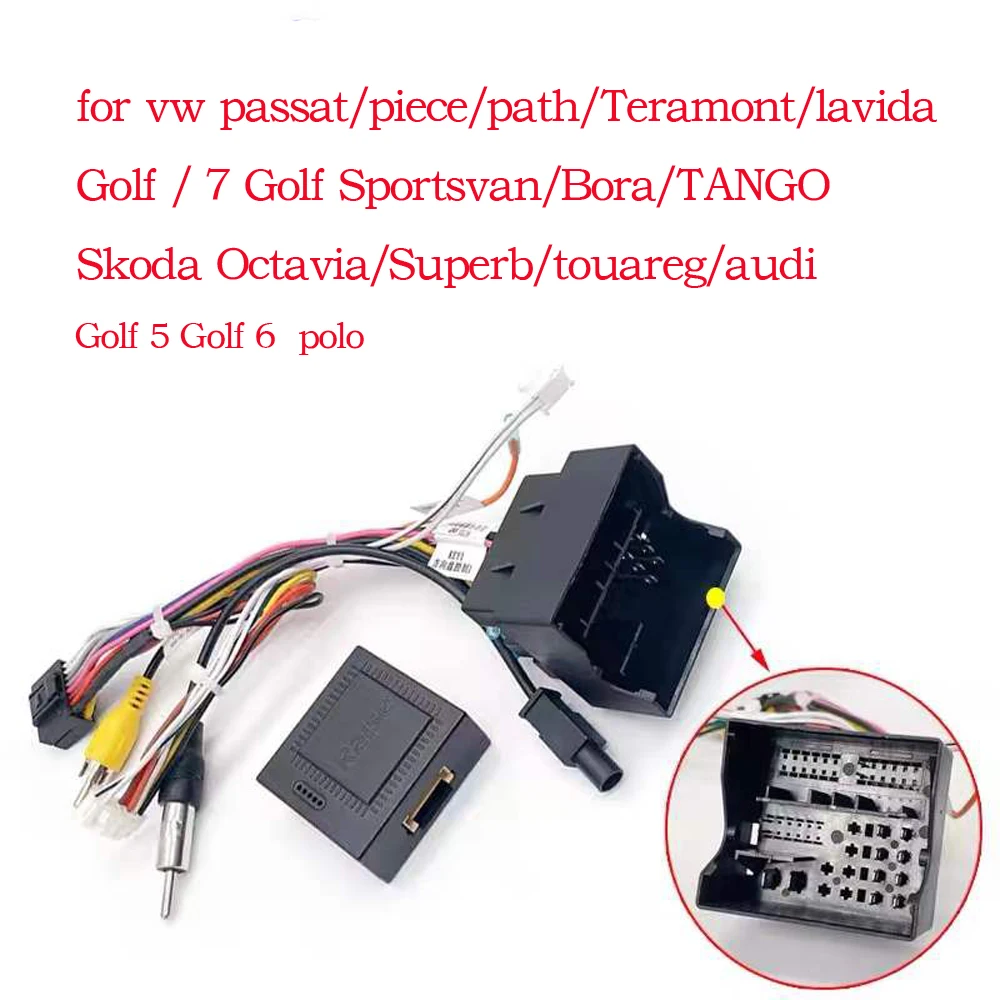 VW Quadlock Harness Adapter CAN Bus Decoder 16 Pin Plug Connector Car ...