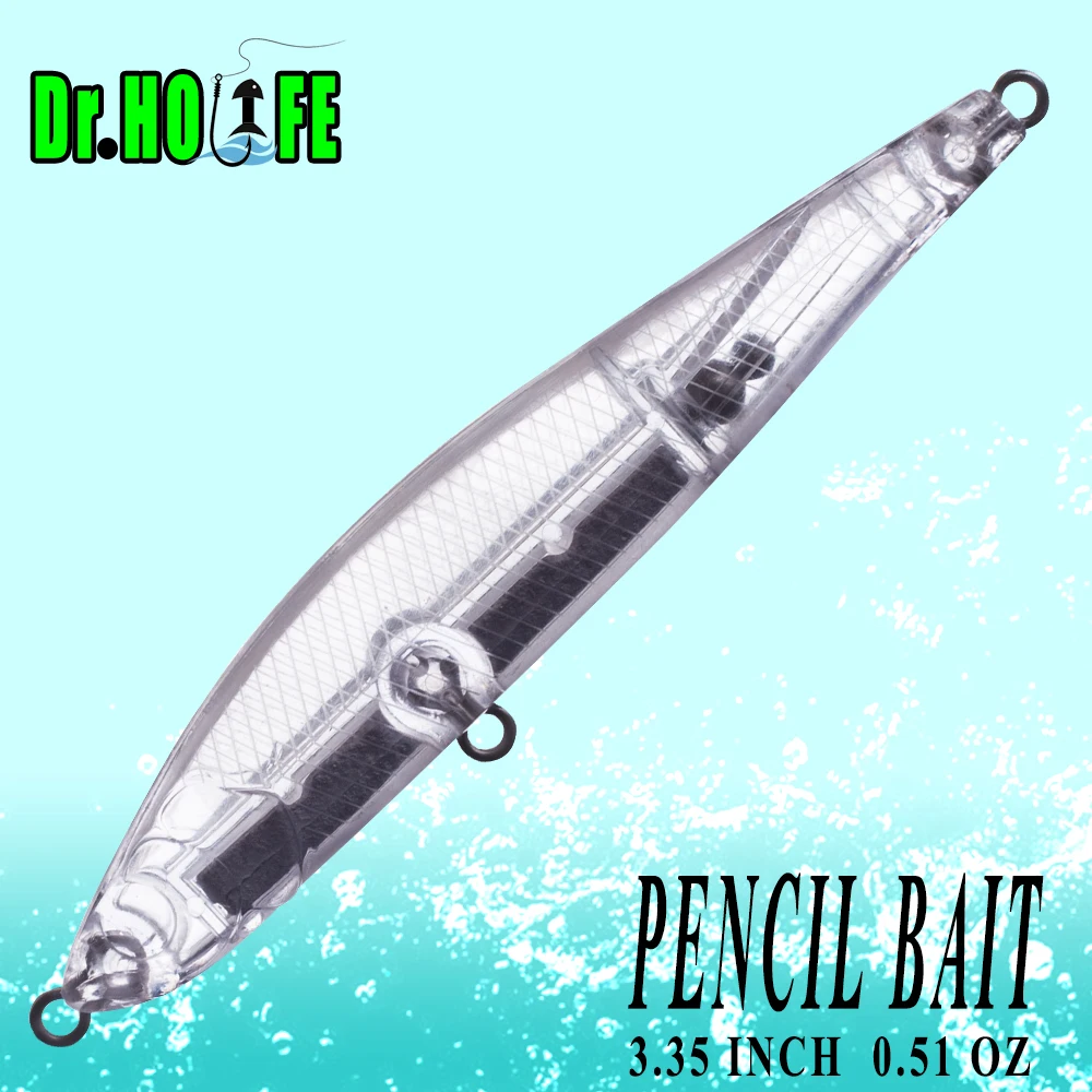 Dr-Holife-15PCS-LOT-Sink-Pencil-Bait-Rattles-Unpainted-Pencil-Blank ...