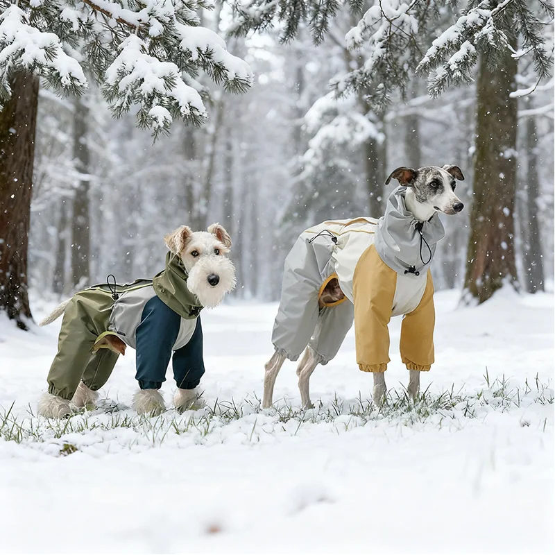 Pet Outdoor Cold Proof Clothing With Waterproof Cotton Jacket For ...