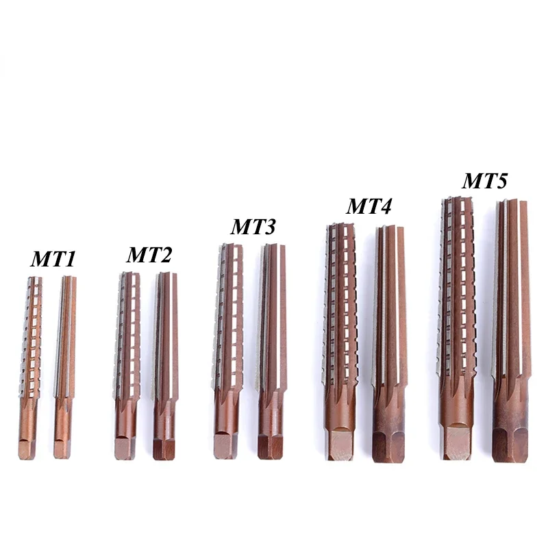 2PCS/Set Hand Reamers Set MT0/MT1/MT2/MT3/MT4/MT5/MT6 Steel Fine/Rough ...