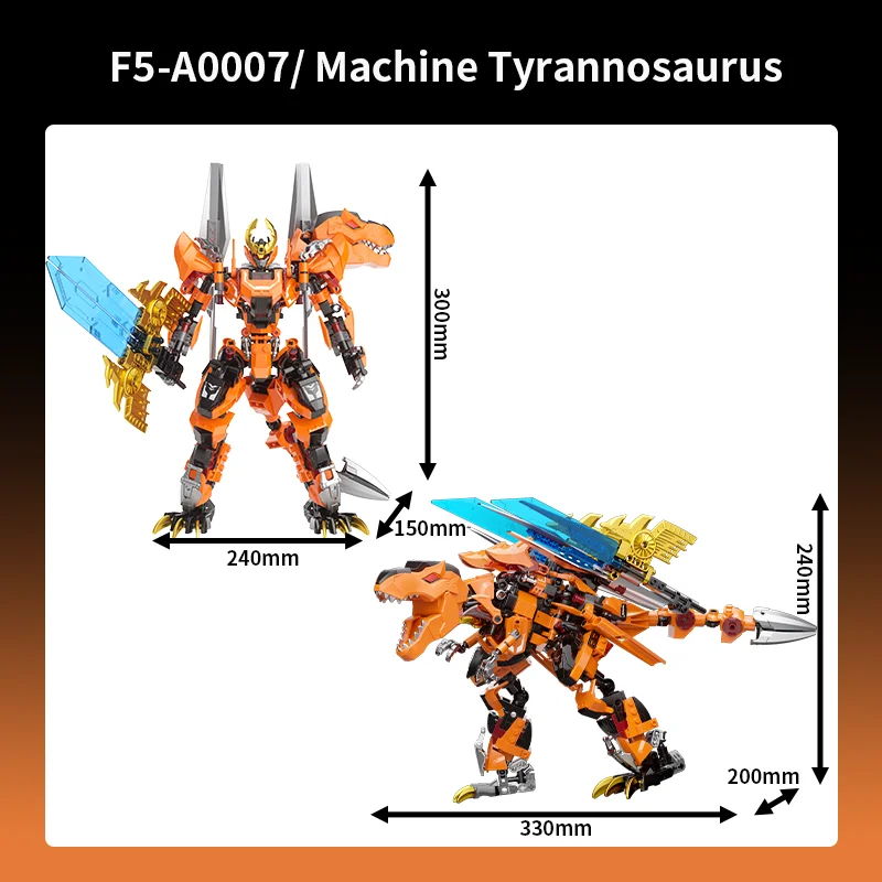 F5-A0007-Mecha-series-2-in-1-Dinosaur-Mecha-Mecha-Machine-Tyrannosaurus ...