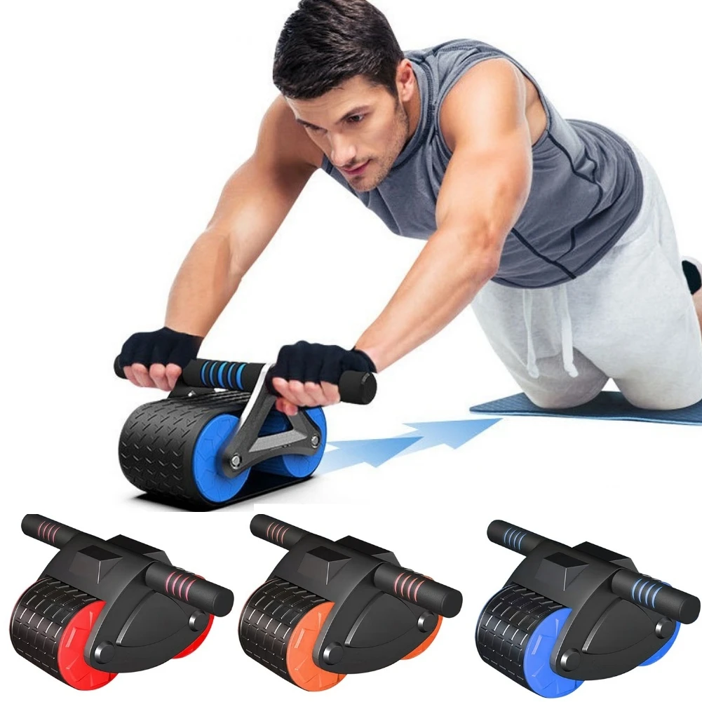 Abdominal Muscle Wheel with Kneeling Pad Color Random Durable Abdomen ...