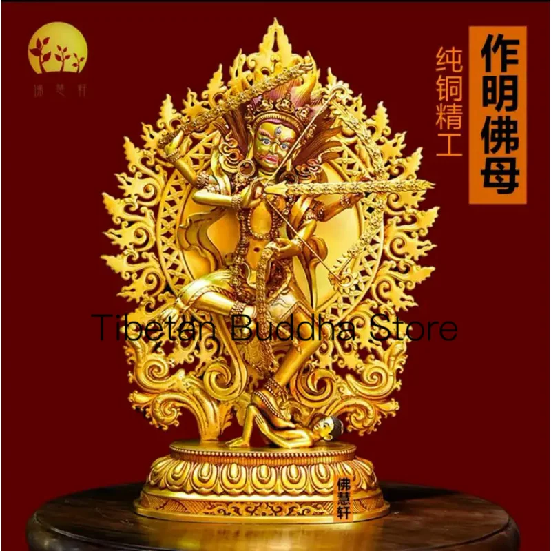 41cm-Pure-copper-gilded-boutique-antique-Xizang-made-Ming-Buddha-Mother ...