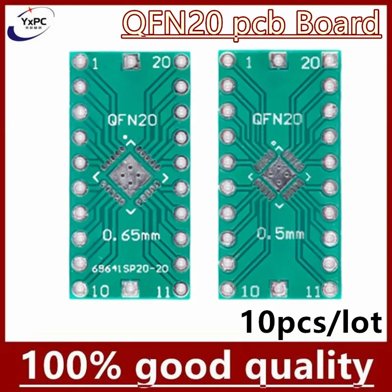 10PCS-QFN20-Transfer-Board-Adapter-PCB-Pinboard-SMD-to-DIP20-DIP-Pin-IC ...