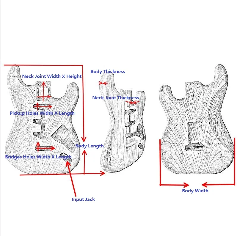 Fender Stratocaster Body Dimensions