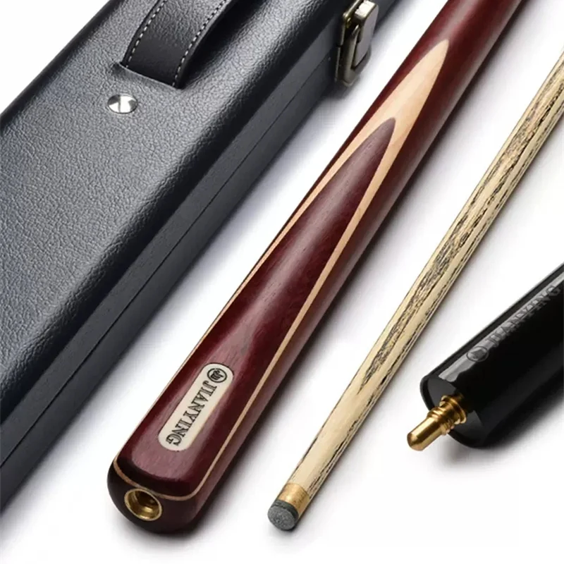 Wooden 145 cm Pool Cue Snooker Black Eight Stick 3/4 Scale Split Ash ...