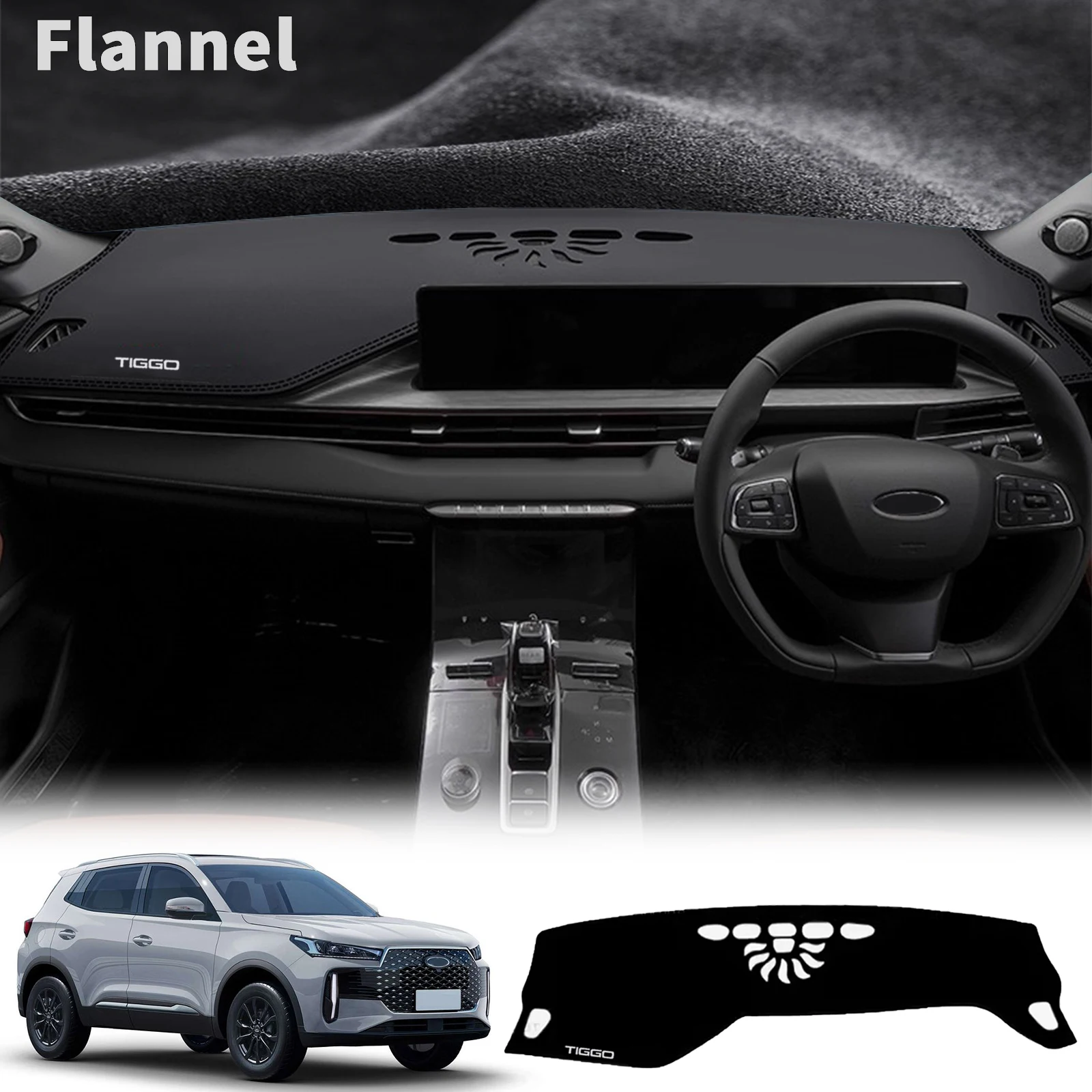 Para Chery Tiggo 4 Pro 2022 2023 2024 2025 logo coche Dashmat tablero ...