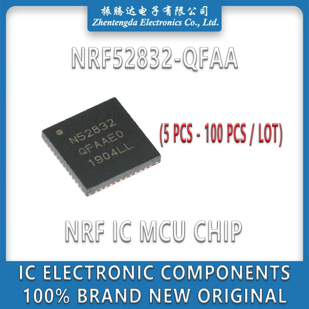 (5 100piece) 100% New NRF52832 QFAA NRF52832 NRF52832QFAA NRF52832 QFAA ...