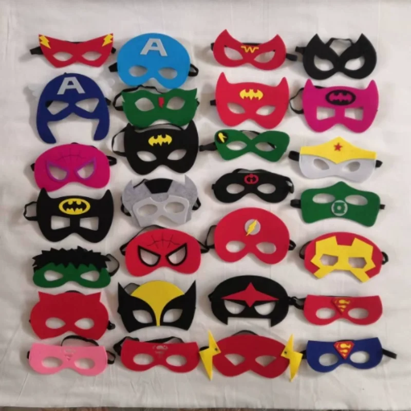32-28-10-Pcs-Lot-Superhero-Mask-Cosplay-Christmas-Halloween-Kids-Adult ...