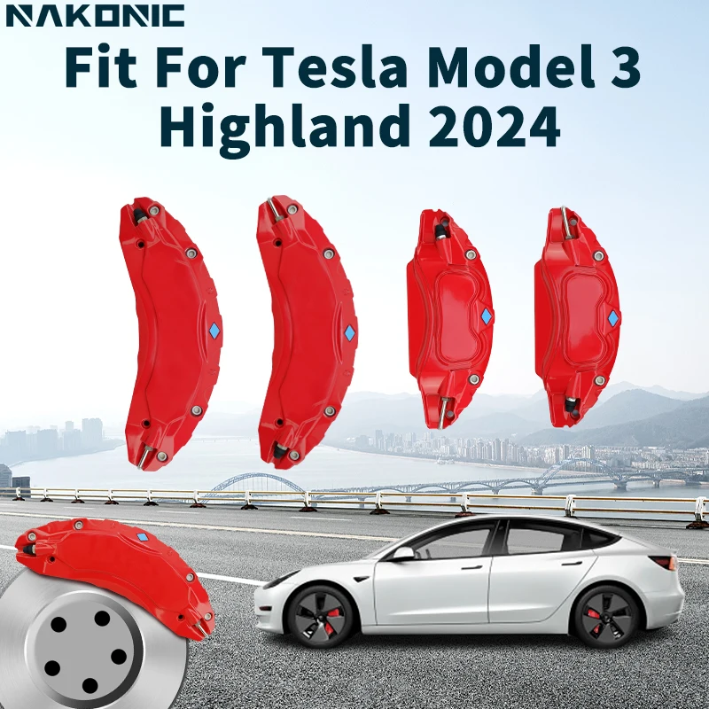 Fit-For-2024-Tesla-Model-3-Highland-Brake-Caliper-Covers-Aluminum-Alloy ...