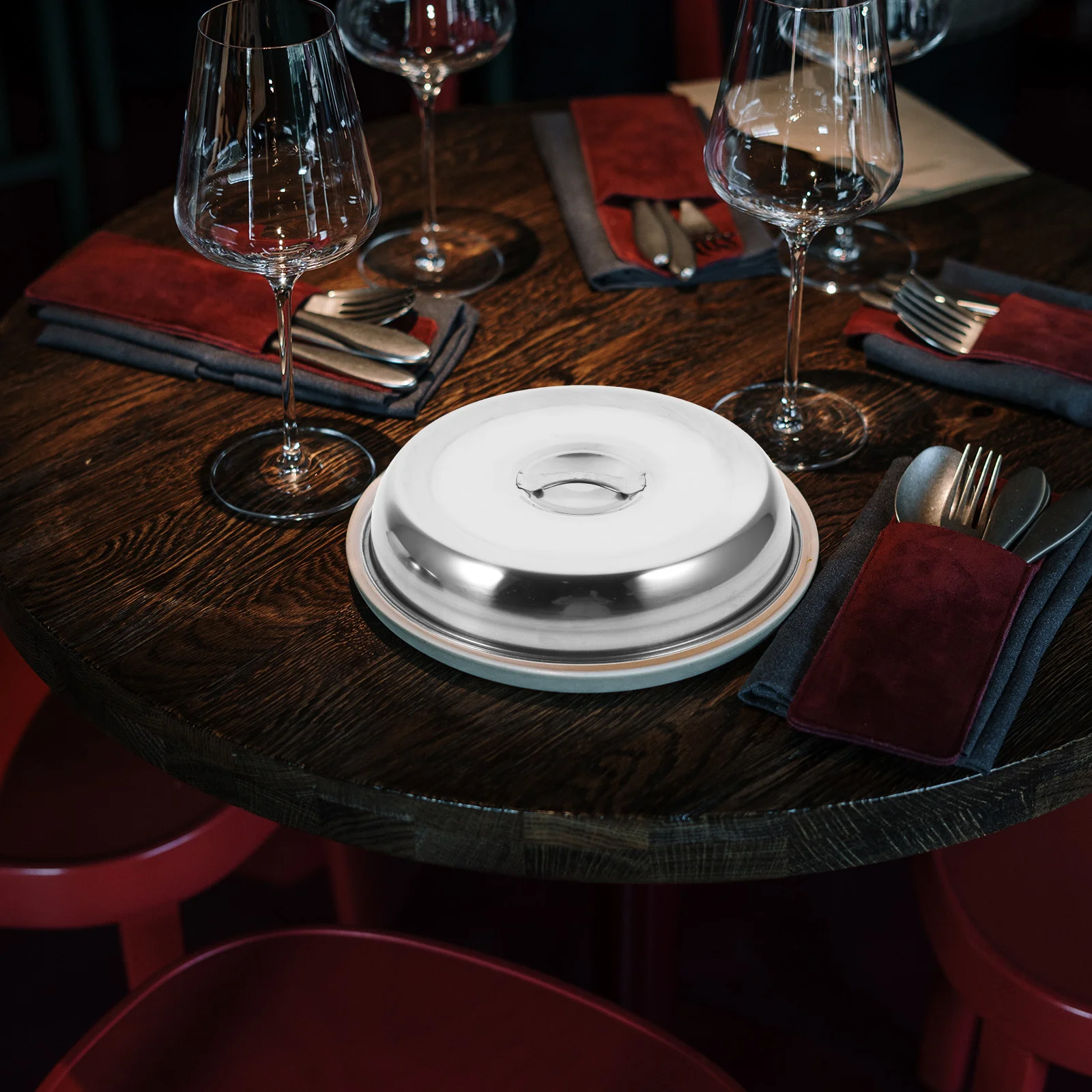 Stainless-Steel-Thickened-Dust-proof-Food-Cover-Dish-Protector-Durable ...