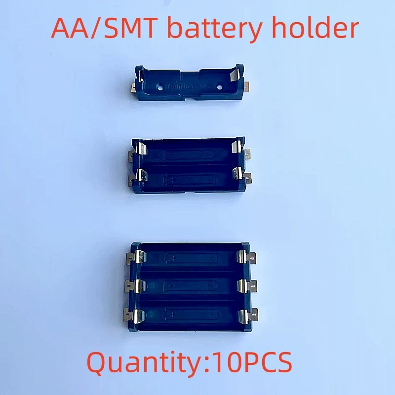 10PCS-SMT-Gold-Plated-Battery-Compartment-AA-Flame-Retardant-Battery ...