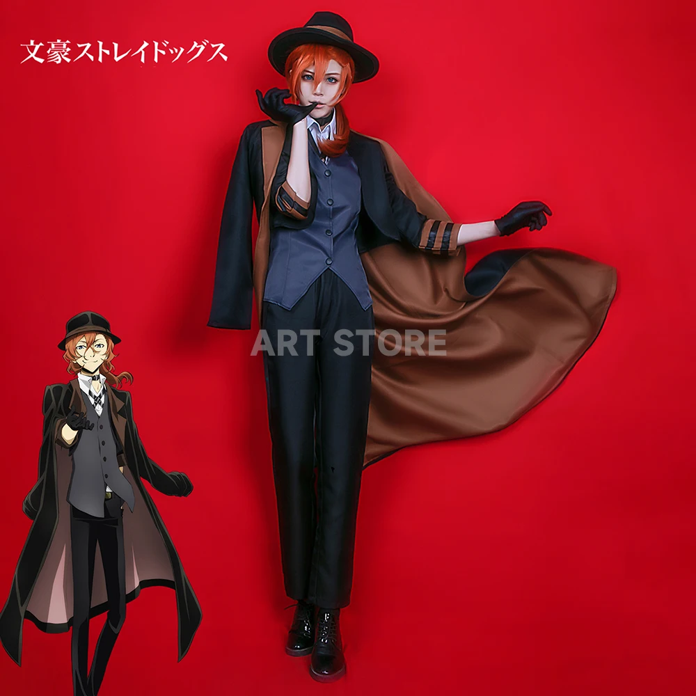Nakahara-Chuuya-Cosplay-Bungou-Stray-Dogs-Men-Women-Costume-Wig-Hat ...
