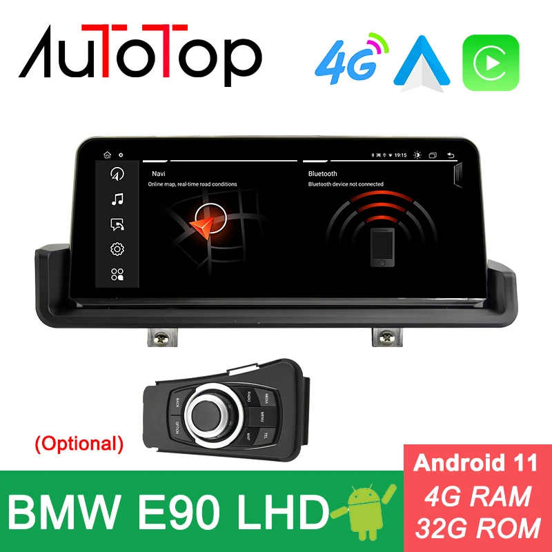 AUTOTOP reproductor Multimedia con GPS para coche, pantalla Carpay con ...
