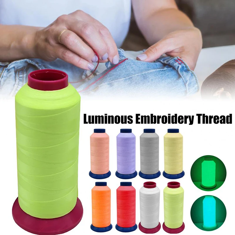 1-Roll-1000-Yard-Luminous-Sewing-Line-Needlework-Cross-Stitch-Embroidery-Thread-Noctilucent ...