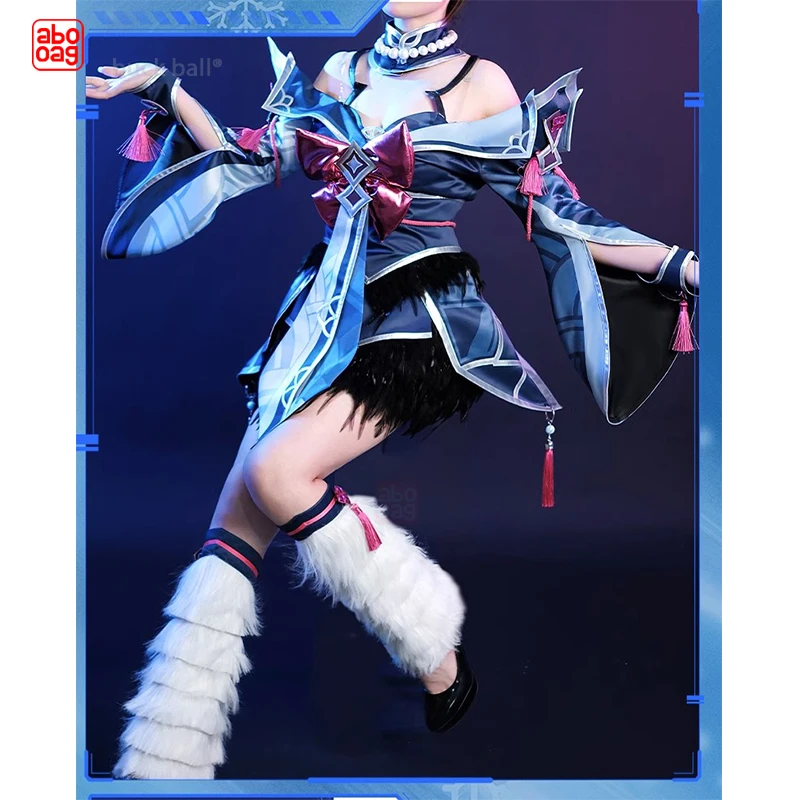 Lol Nine Tailed Fox Snow Moon Ahri Cosplay Costume Snow Moon Ahri ...