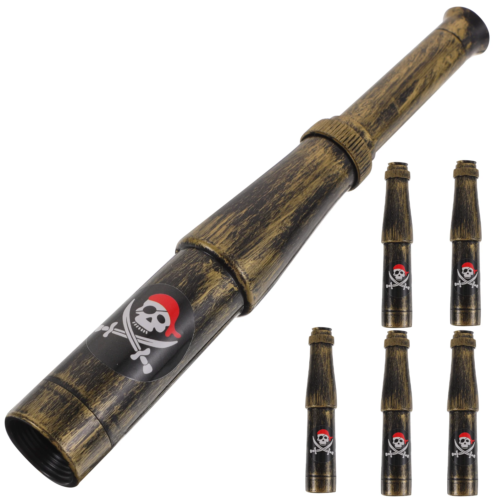 6pcs-Plastic-Pirate-Telescopes-Pirate-Party-Costume-Telescopes-for-Kids ...