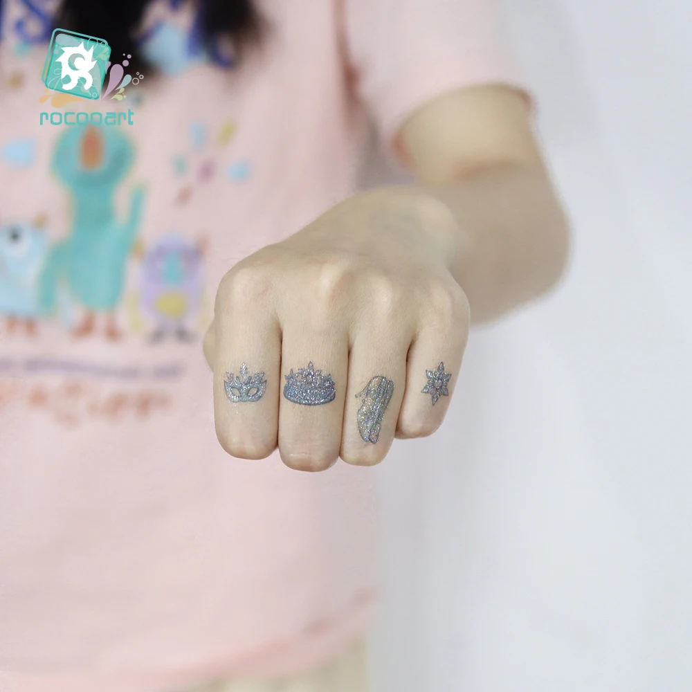 Princess Crown Finger Tattoo