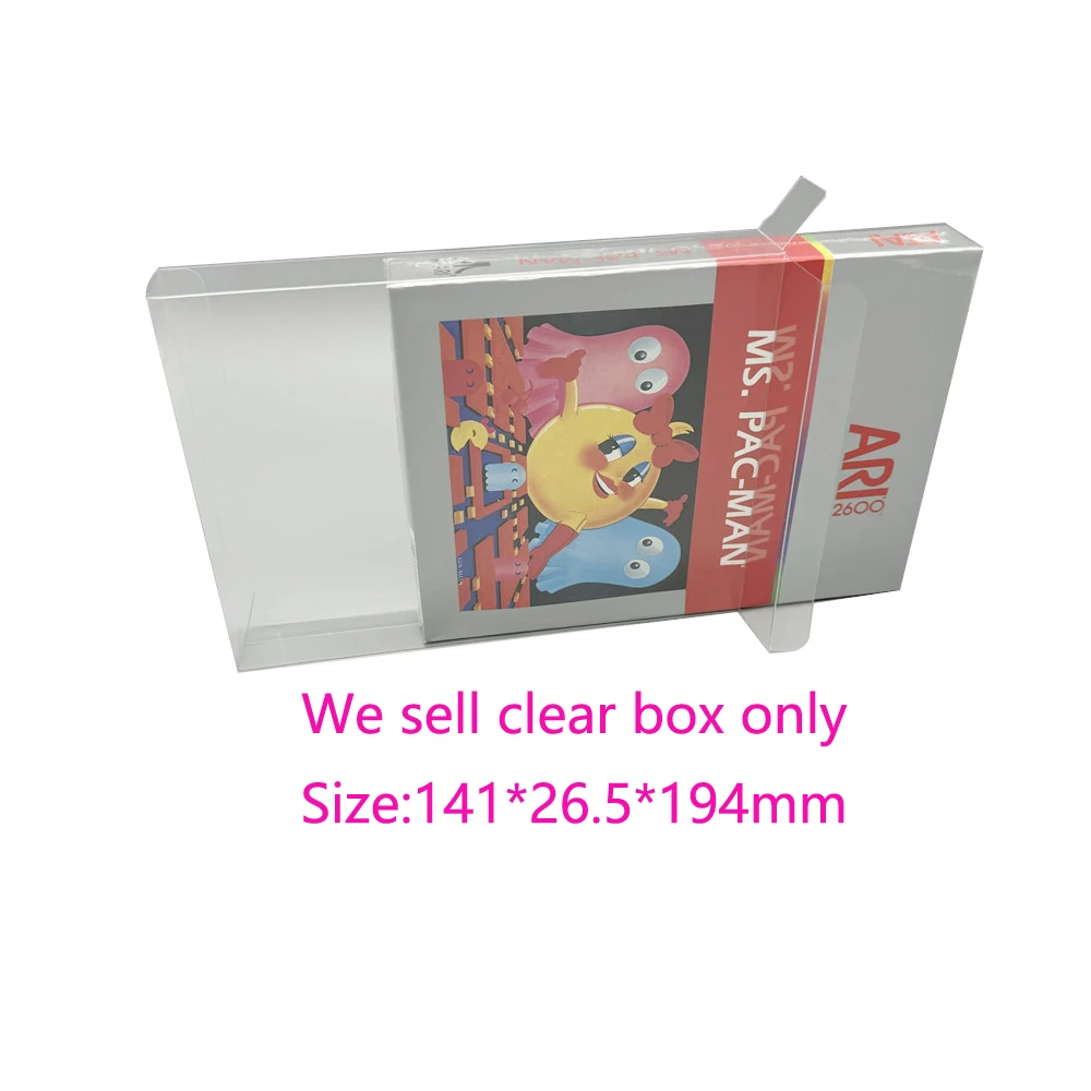Clear-PET-box-For-Atari-2600-Games-collection-Display-Storage ...