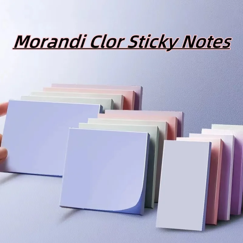 Morandi-Color-Sticky-Notes-Postes-adesivos-fortes-Notepad-Marca-o ...