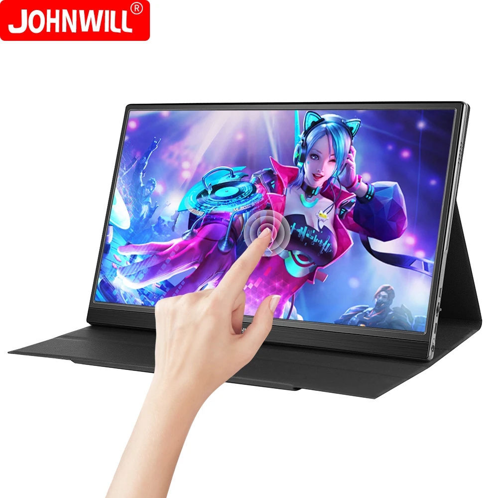 Ultrathin Touch Portable Monitor 15.6 Inch 1080p Computer Monitor Fhd ...