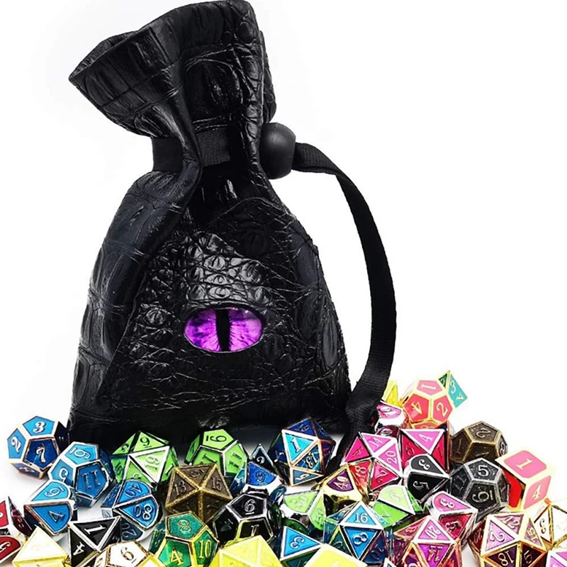 Drawstring-Dice-Bag-PU-Leather-DND-Dice-Pouch-Tarots-Oracle-Cards ...