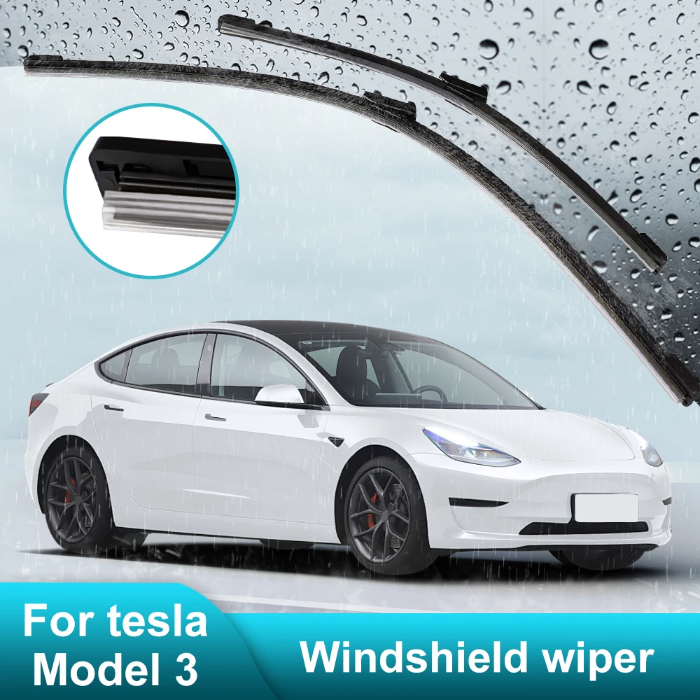 For-Tesla-Front-Wiper-Blades-26-19-Brushes-Cutter-Accessories-Rubber ...