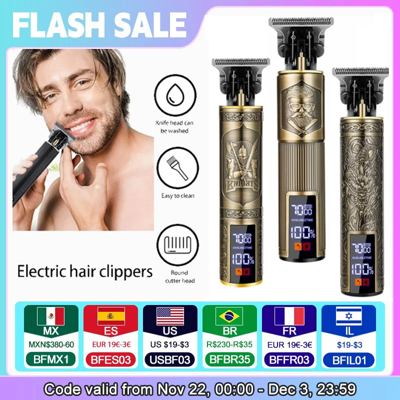 Vintage Hair Cutting Machine For Men T9 Electric Hair Clippers Hair ...