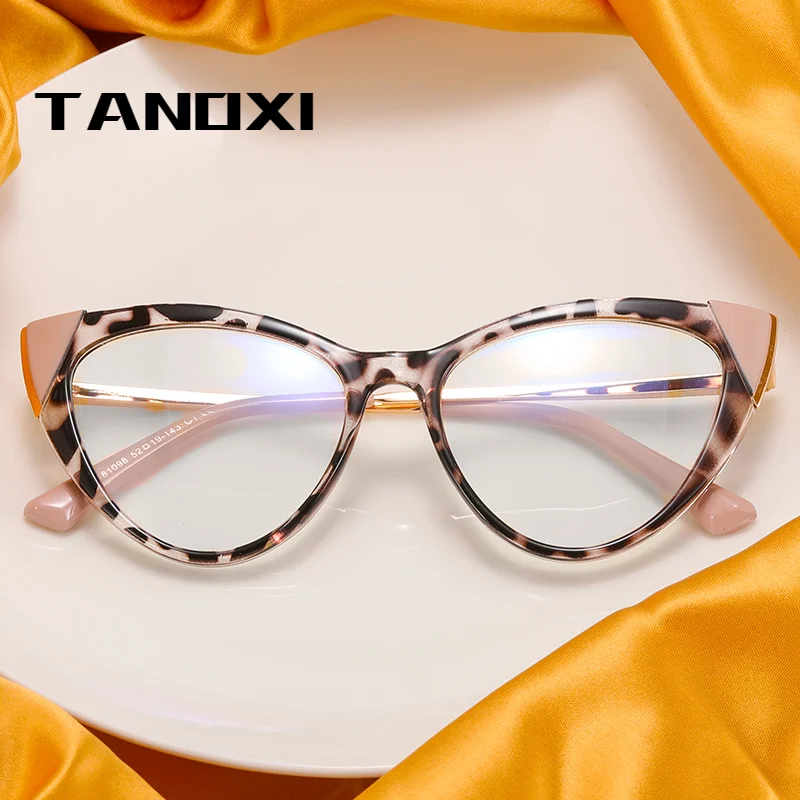 Women-s-Blue-Light-Blocking-Glasses-Unique-Cateye-High-Quality-Computer ...